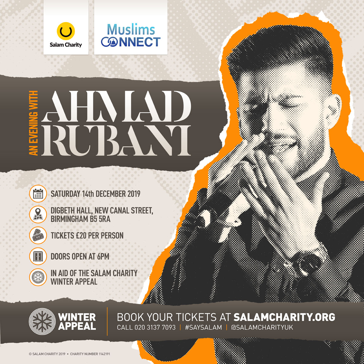 Salam Charity UK Events | An Evening With Ahmad Rubani